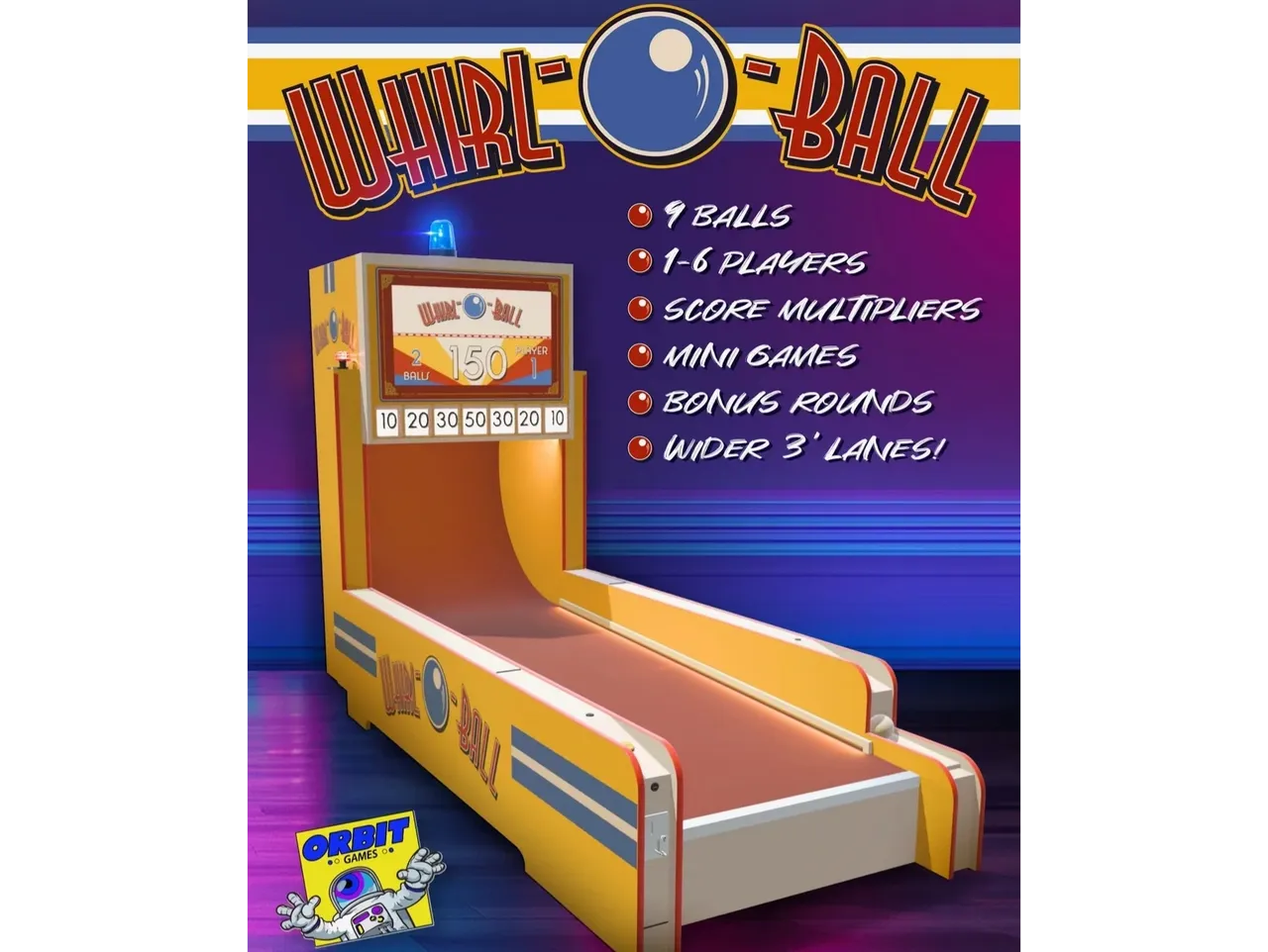Orbit Games Debuts Whirl-O-Ball - A Modern Take on a Classic Skee Ball ...